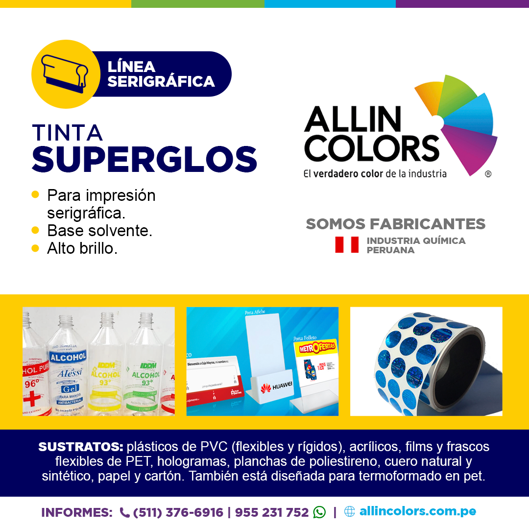 ALLIN COLORS Fabricante de Tintas Flexograficas Base Agua Lima Perú